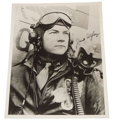Lot 302 - WWII Era Ace Pilot Jack Ilfrey Signed Photo 1st Fighter Group ...