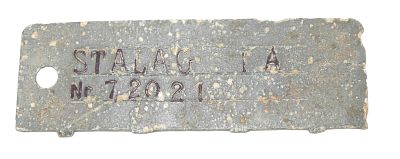 Lot 434 - WWII German Stalag IA POW Camp ID Tag | CNY Militaria