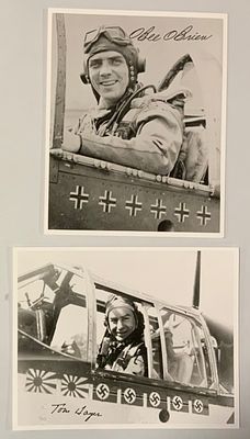 Lot 90 - WWII Flying Ace Thomas Hayes & William OBrien Signed Photo ...