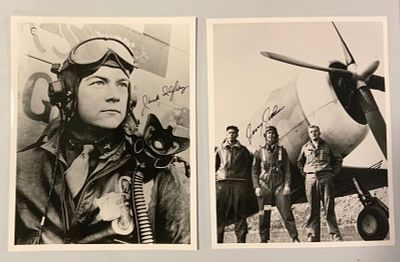 Lot 93 - WWII Era Ace Pilot Jack Ilfrey & Gerald Johnson Signed Photo ...