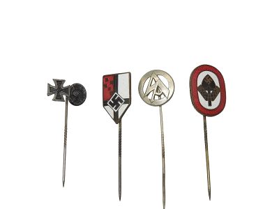 Lot 80 - Lot (4) WWII German Military SA Iron Cross Stick Pins | CNY ...