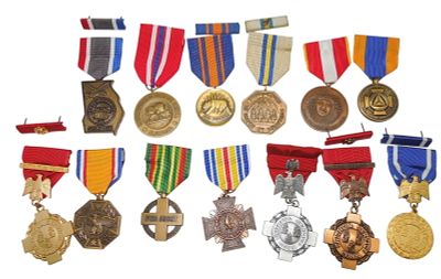Lot 339 - Lot (13) US Military State National Guard Service Medals ...