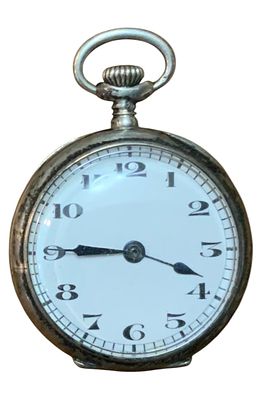 Lot 432 - Frey Watch Co. Swiss Made Sterling Silver (935) Pocket Watch ...