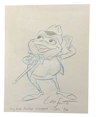 Lot 276 - Disney J. Thaddeus Mr. Toad Pencil Concept Drawing Animator ...