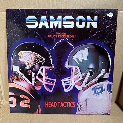Lot 250 - Samson featuring Bruce Dickinson - Head Tactics 12 inch vinyl ...