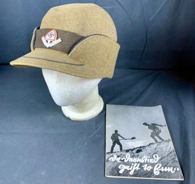 Lot 239 - Ww2 WWII German RAD Officers Robin Hood Cap With Book | Home ...