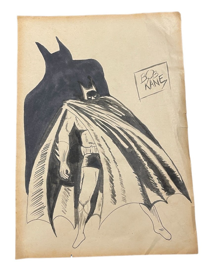 Lot 437 - Original Bob Kane Batman Ink Sketch - Signed | Home | Eagle ...