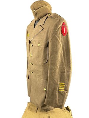 Lot 150 - WWII FSSF First Special Service Force ID'D EM Uniform and Cap ...