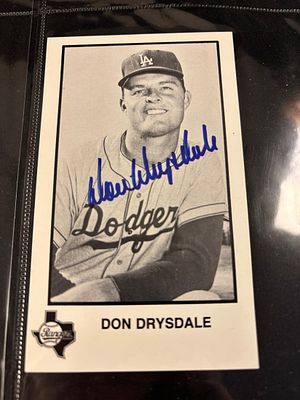 Lot 118 - Don Drysdale Autographed Los Angeles Dodgers Print with Texas ...