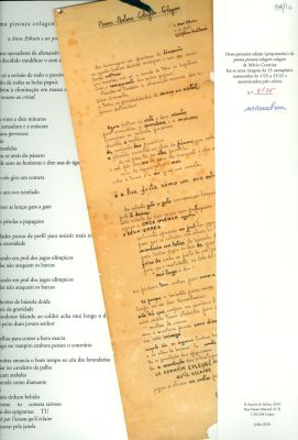 Lot 718 - VASCONCELOS (Mário Cesariny de). POEMA Pintura Colagem ...