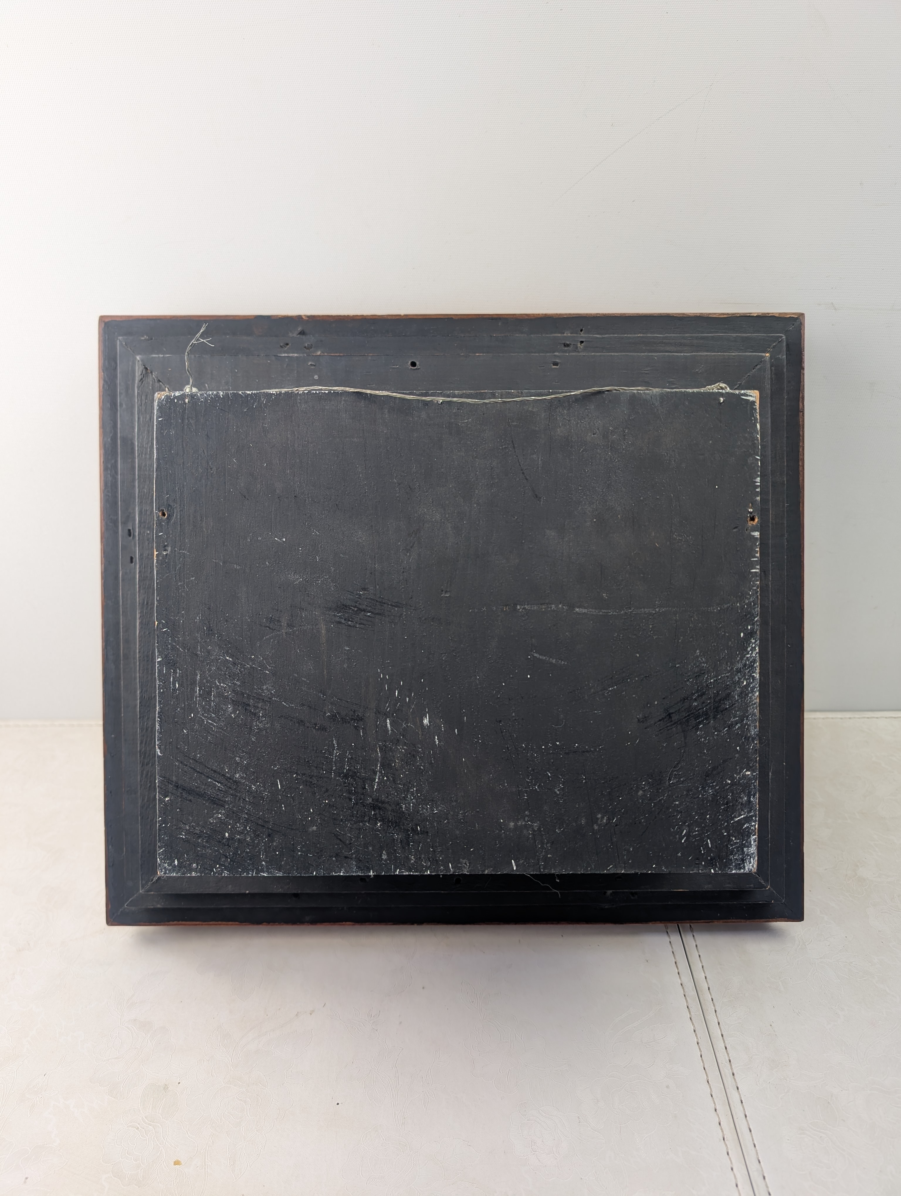 Lot 45t - Antique Gilt and Ebonized Sgraffito Style Multi-Layered ...