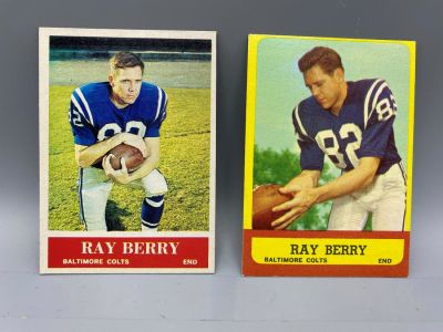 Lot 85 - 2 Different Ray Berry Cards Hall of Fame - 64 | Richard ...