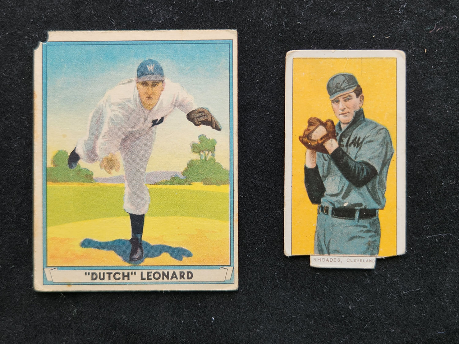 Lot 54a - 1909-11 T206 Bob Rhoades and 1941 Play Ball Dutch Leonard #24 ...