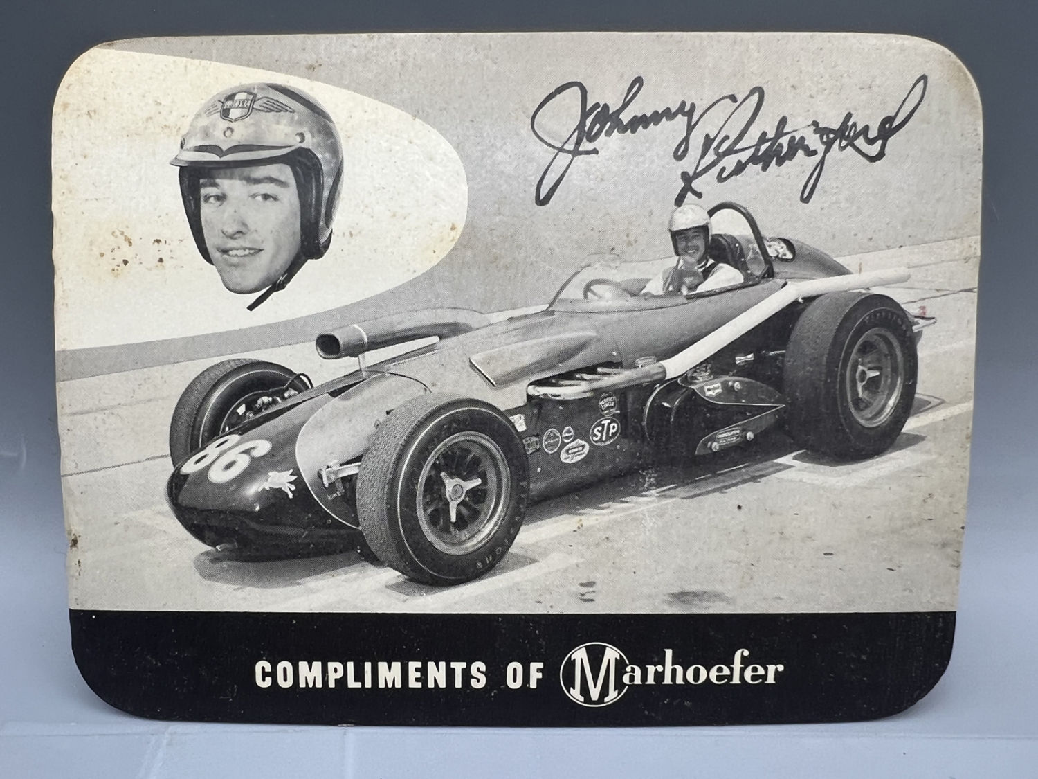 Lot 70c - 1965 Marhoefer Meats Johnny Rutherford Indy Car Racing ...