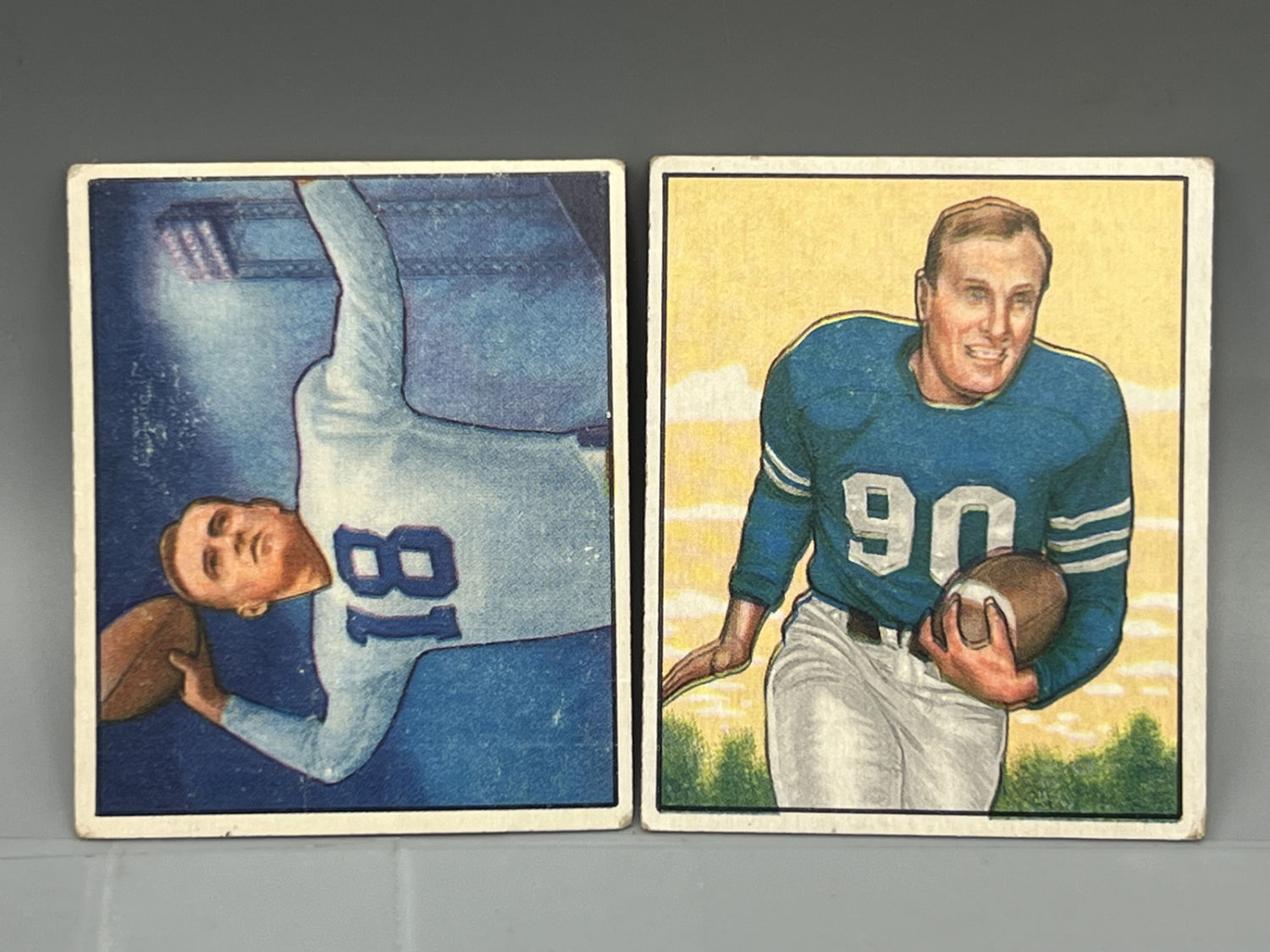 Lot 90e - 1950 Bowman John Rauch #48 & Hunchy Hoernschemeyer #39 ...