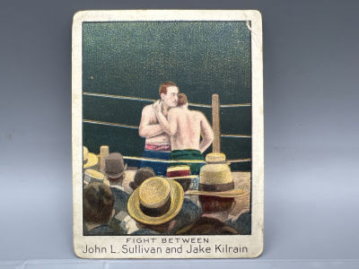 Lot 26a – 1910 Mecca T220 Fight Between John L. Sullivan And Jake ...