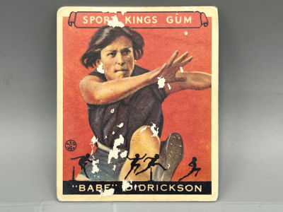 Lot 34a – 1933 Goudey Sport Kings Babe Didrickson #45 – Printing looks ...