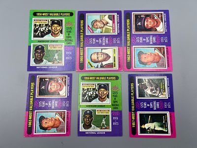 Lot 29c - Lot of (6) 1975 Topps & 1975 Topps Mini Baseball MVP Cards W ...
