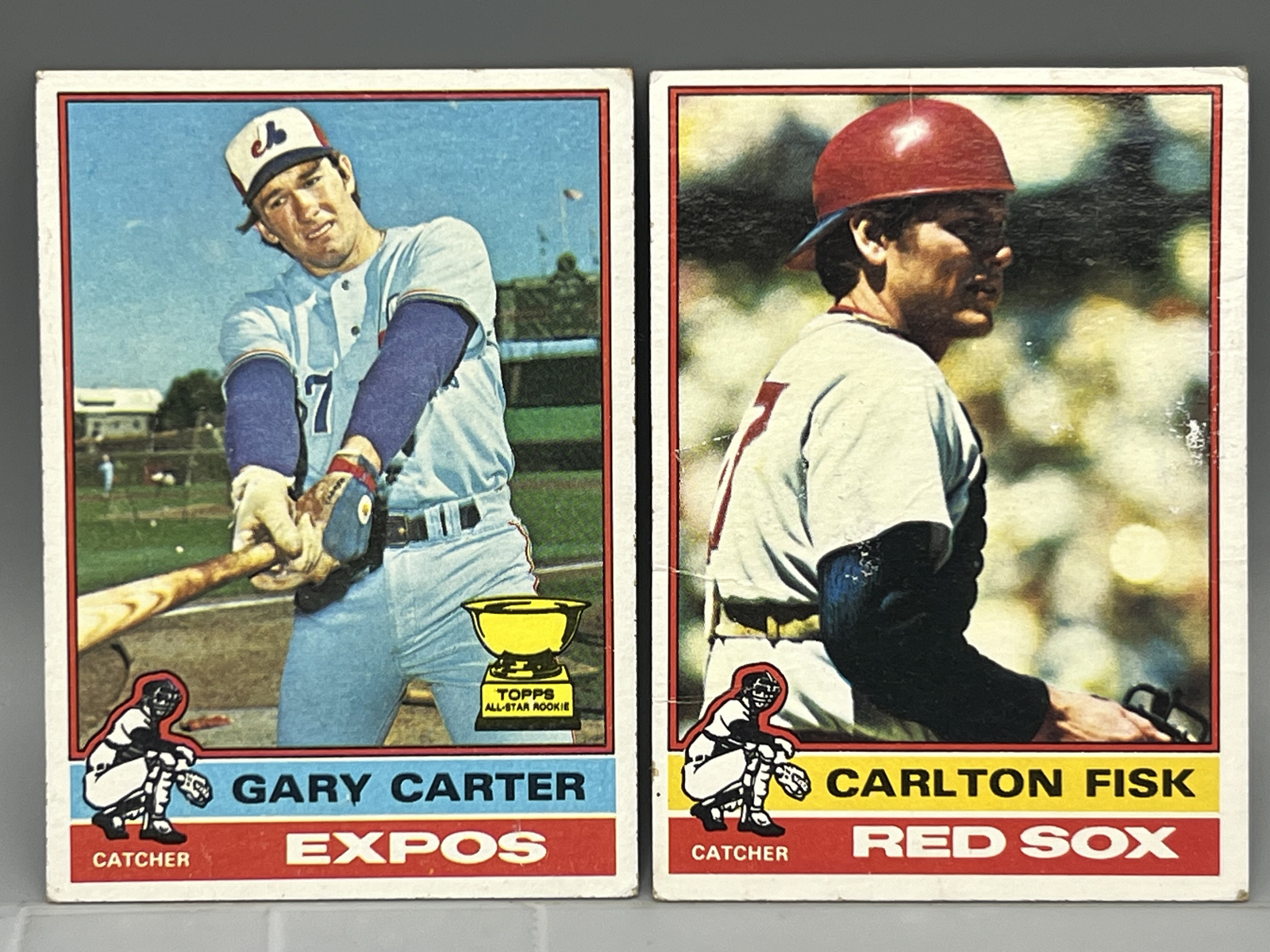 Lot 22b – 1976 Topps Gary Carter #441 & Carlton Fisk #365 – Richard ...