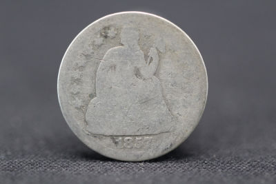 Lot 68W – 1857 Seated Liberty Dime – Richard Edwards Auctioneering