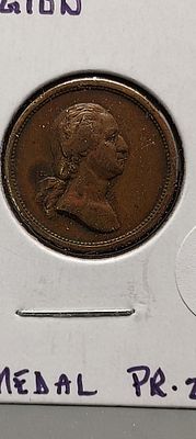 Lot 34E - Circa 1862. George Washington Mint Medal. "Born 1739. Died ...