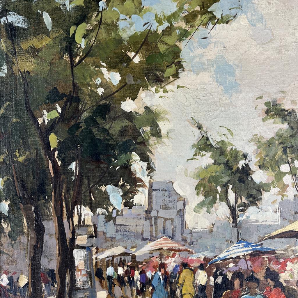 Lot 64 – G. Riser 1950s Parisian Scene Oil Painting | Epic Auctions ...