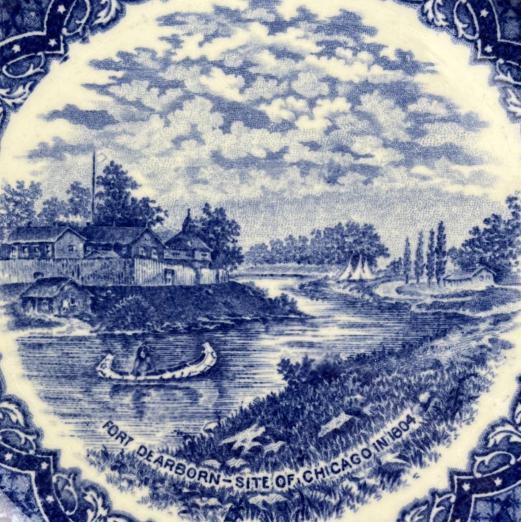 Lot 155 – Historic Transferware Plate Chicago Detroit 1910 | Epic ...