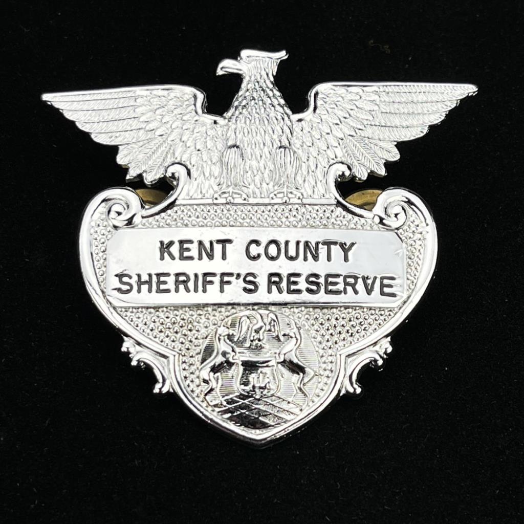Lot 344 – Kent County Michigan Sheriff Reserve Hat Badge | Epic ...