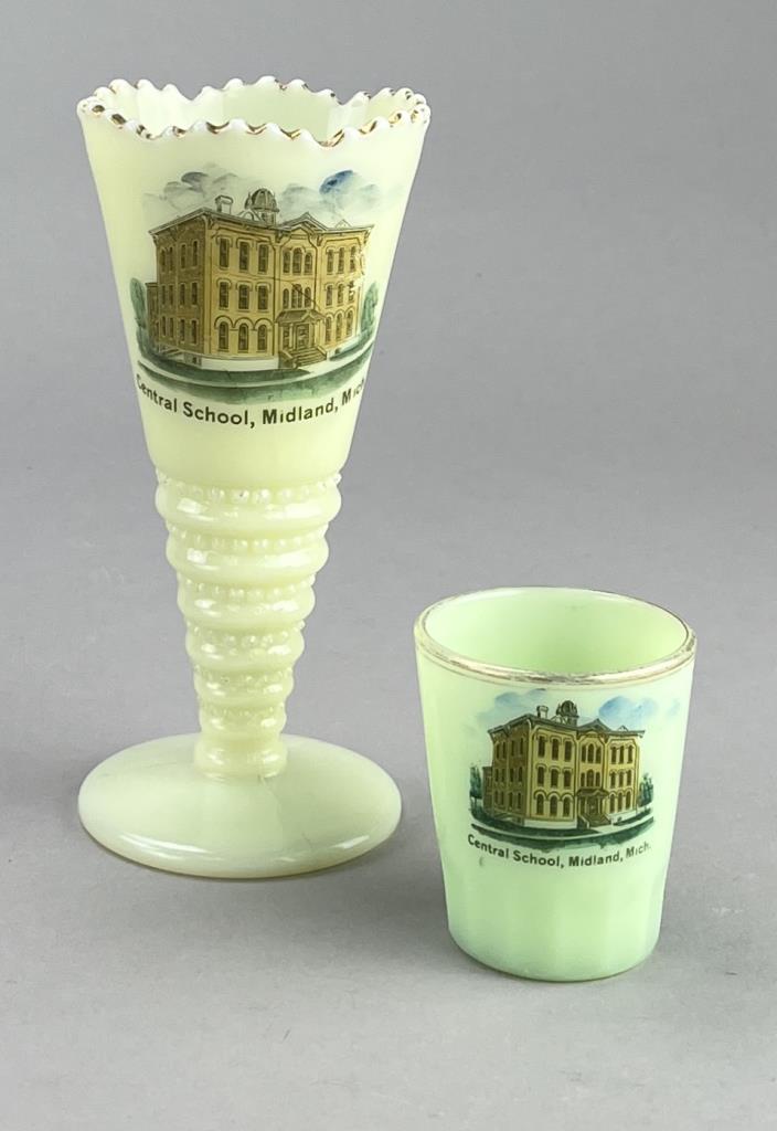 Lot 458 – Midland MI 2 Historic Souvenir Uranium Glass | Epic Auctions ...