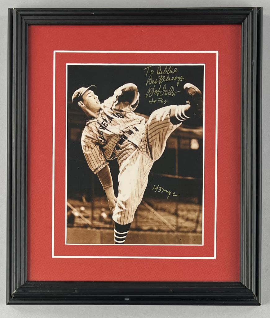 Lot 546 – Bob Feller Baseball Legend Autographed Photo | Epic Auctions ...