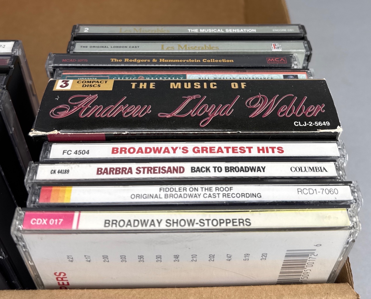 Lot 387 – Broadway Musical CD Collection Featuring RENT, Phantom | Epic ...