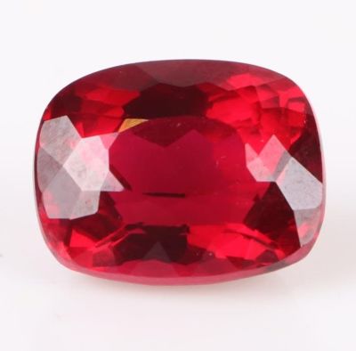 Lot 170112 - 12.20CT GENUINE LOOSE CUSHION-CUT RED RUBY W/ CERT ...
