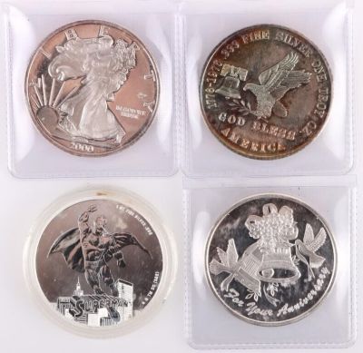 Lot 177353 - .999 FINE SILVER COLLECTIBLE SILVER COINS - (4) | Florida ...