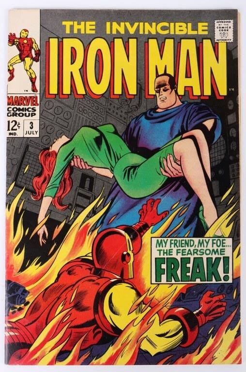 Lot 178186 - IRON MAN #2 (1ST JANICE CORD) & #3 COMIC BOOKS | Florida ...