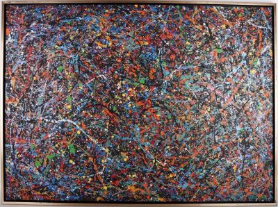 Lot 180103 – JACKSON POLLOCK 36 X 48″ ORIGINAL OIL AFTER – Florida ...