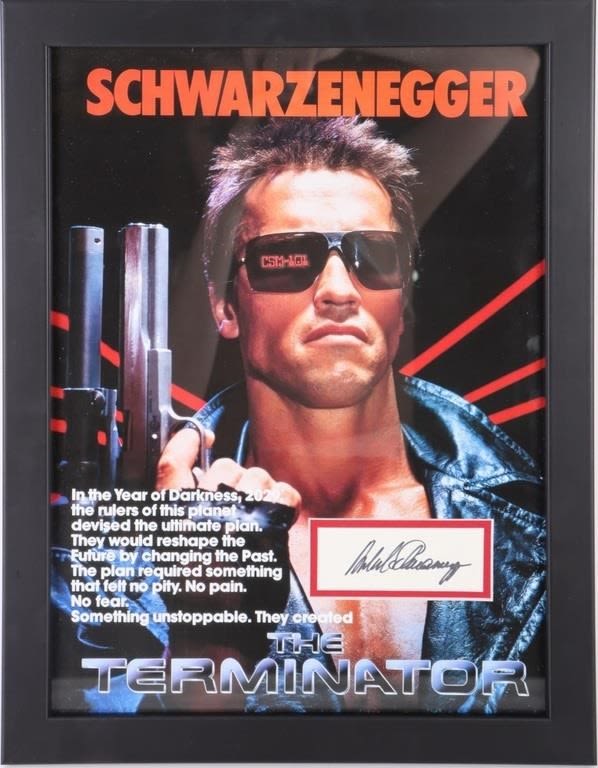 Lot 180354 - ARNOLD SCHWARZENEGGER AUTOGRAPH - TERMINATOR | Florida ...