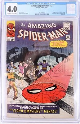 Lot 183237 – AMAZING SPIDER-MAN #22 1ST PRINCESS PYTHON CGC 4.0 ...