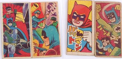Lot 195252 - BATMAN JAPANESE MENKO CARDS (4) - 1960'S VINTAGE | Florida ...