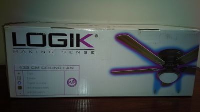 Lot 14 - Ceiling Fan - 132cm by Logik (No 3) - Grand Oak Auctions