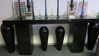 Lot 147 – Dismantlable Opera Cocktail Tables (Black) (220cmx 60cm x 111 ...