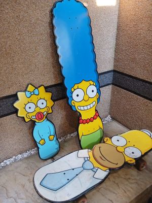 Lot 207 – Simpson Boards (3) + 1 set of Bullet Trucks – Grand Oak Auctions