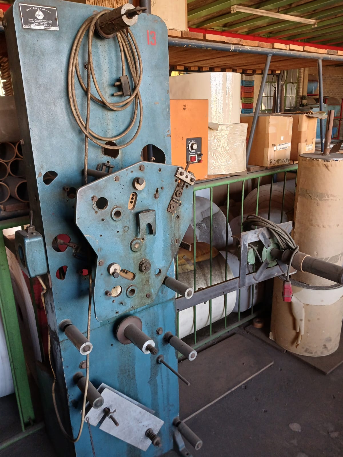 Lot 32 – Rerolling Machine by Mark Andy Machinery – Grand Oak Auctions