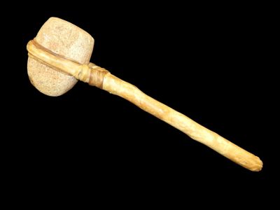 Lot 242 - Full Groove Maul and Modern Handle, The Maul is authentica nd ...