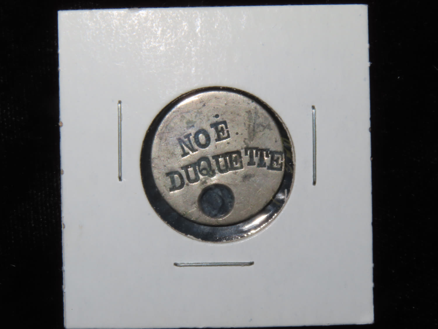 Lot 374I - 1883? Counter Stamp Coin, unknown denomination, 'Noe ...