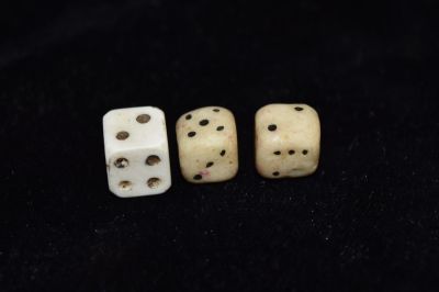 Lot 116 - Lot of 3 Civil War Dice, 2 Are Handmade from Stone ...