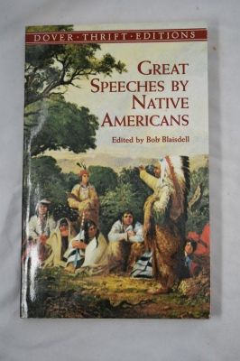 Lot 75 - Great Speeches by Native Americans, Bob Blaisdell. | Heartland ...