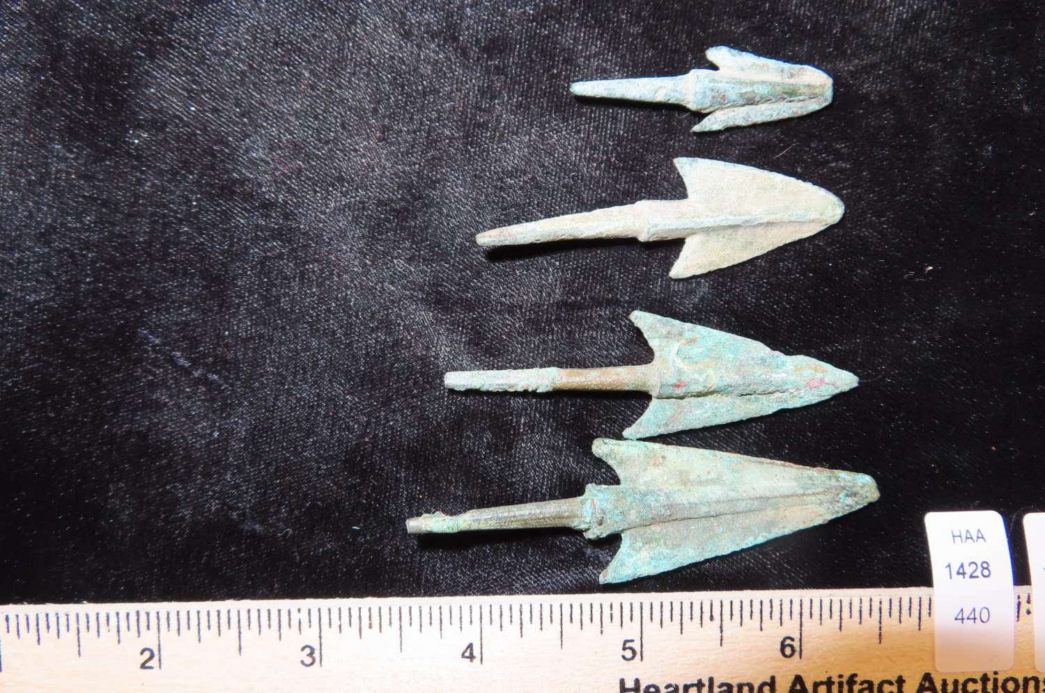 Lot 440 - Ancient Chinese Bronze Arrowheads. Please see photos for ...