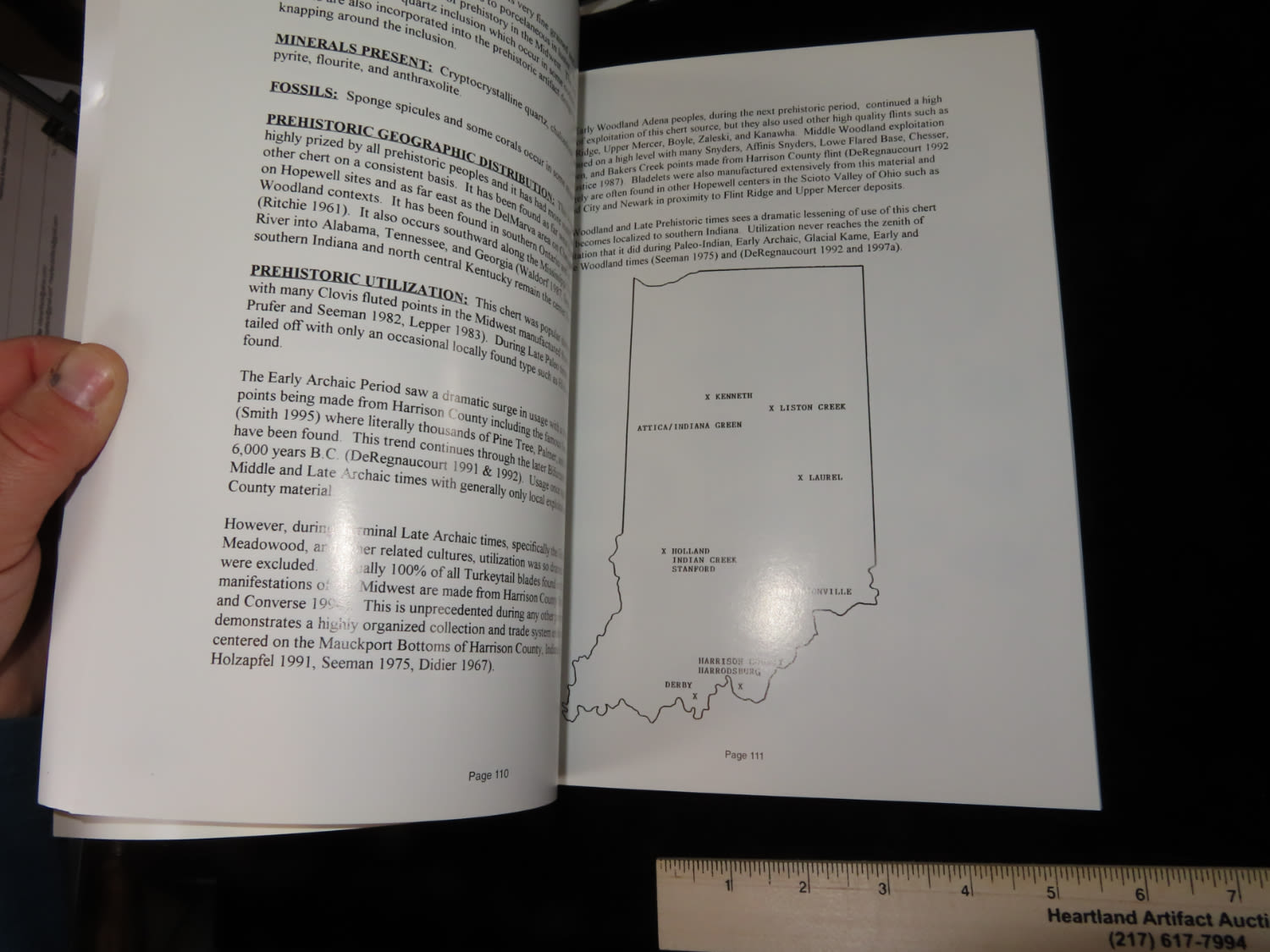 Lot 39 - "Prehistoric Chert Types of the Midwest" Reference Book ...