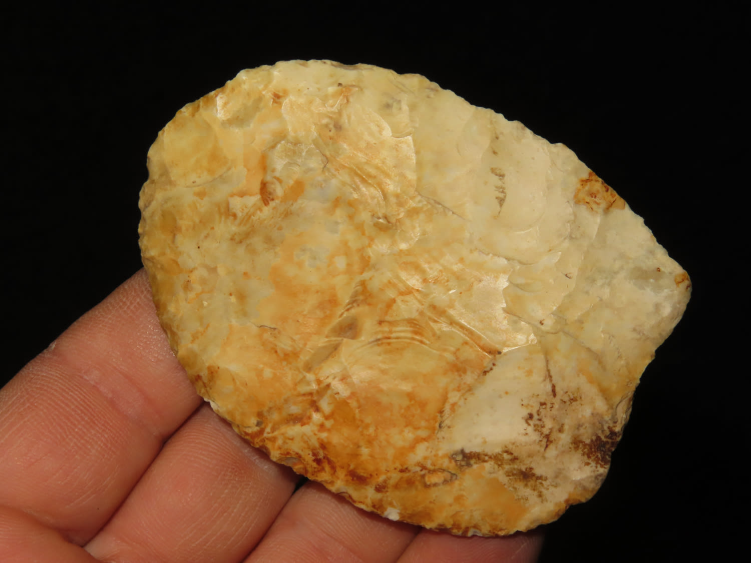 Lot 107 - 3" Clovis Knife, Nice Wide Overshot Flakes, Good Edgework ...