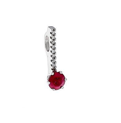 Lot 828 - Ruby-brilliant pendant WG 585/00 - Historia